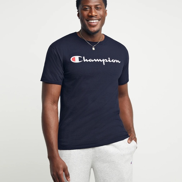 Champion | Shirts | Champion Navy Blue Tshirt Sz Medium Mens Classic ...